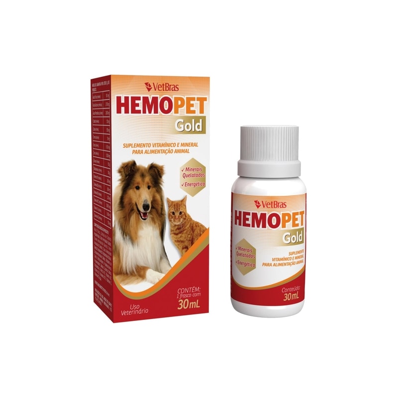 Hemopet Gold 30ml - Pet Cães e Cia