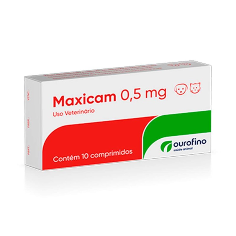 Maxicam 0,5mg Com 10 Comprimidos - Pet Cães e Cia