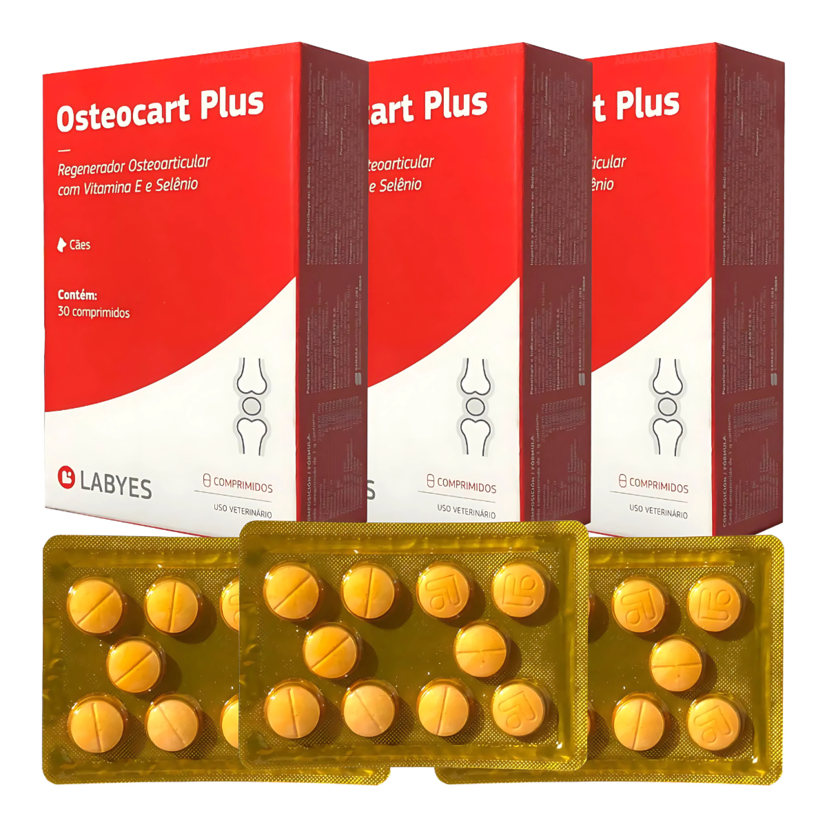 Osteocart Plus Labyes 30 Comprimidos - Pet Cães e Cia