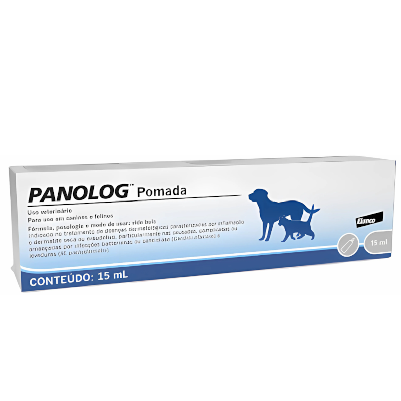 Pomada Anti-Inflamatória Panolog 15 Mg - Pet Cães e Cia