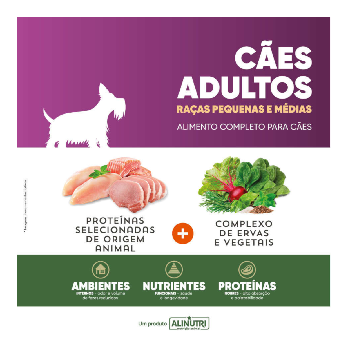 Ração Nature Formula Cães Adultos Porte Pequeno e Medio - Pet Cães e Cia