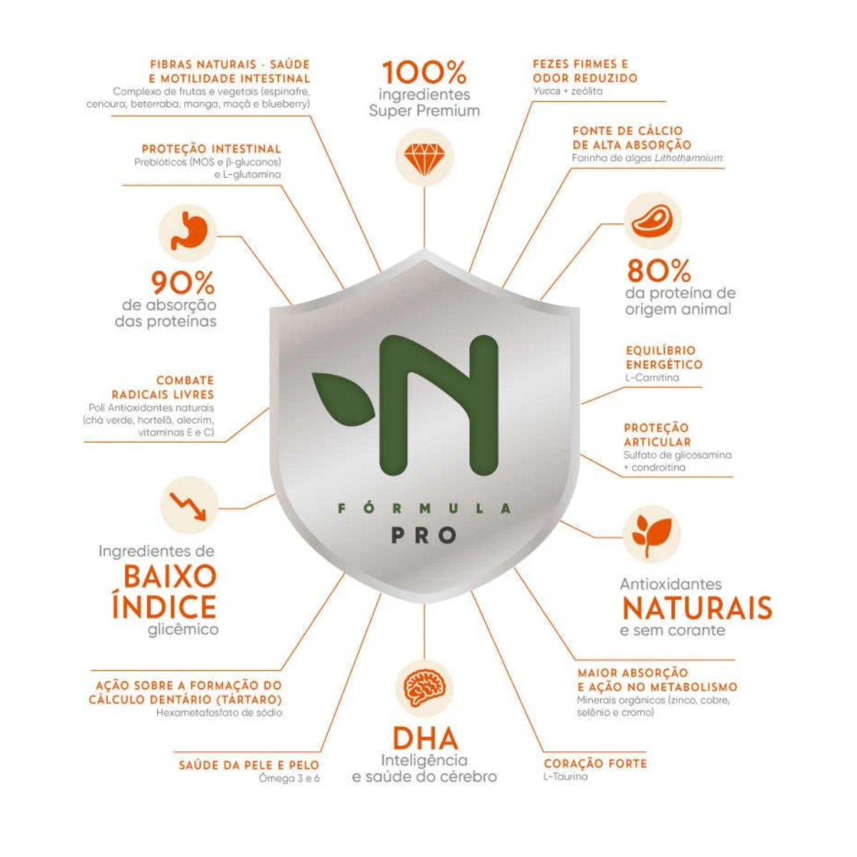 Ração Nature Fórmula Pro para Cães Adultos Raças Grandes - Pet Cães e Cia