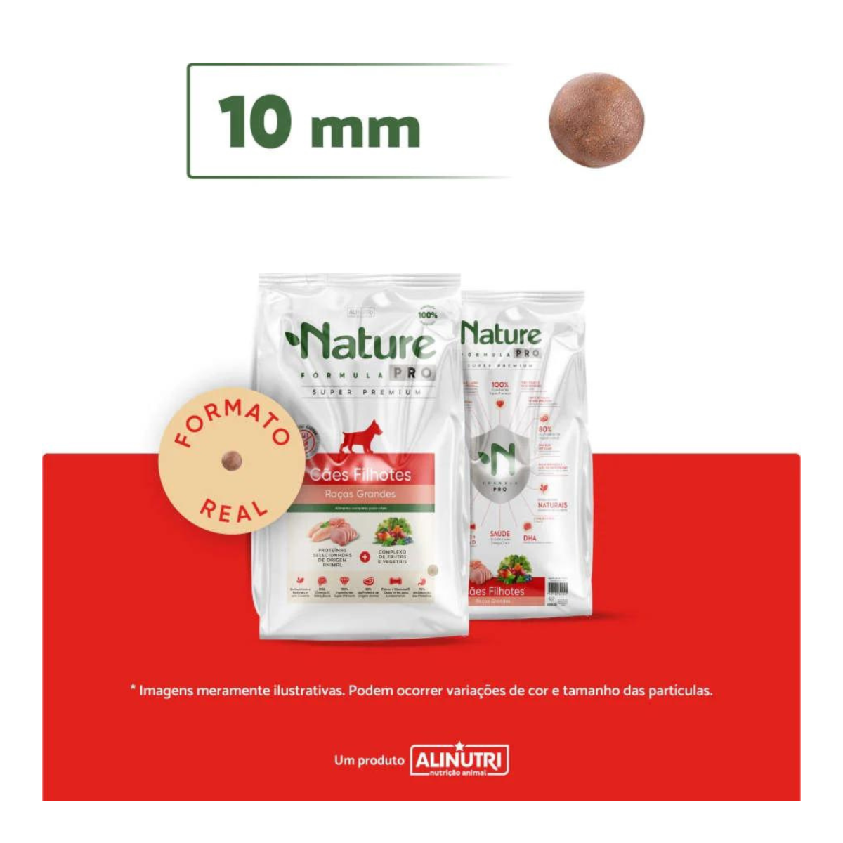 Ração Nature Fórmula Pro para Cães Filhotes Raças Grandes - Pet Cães e Cia