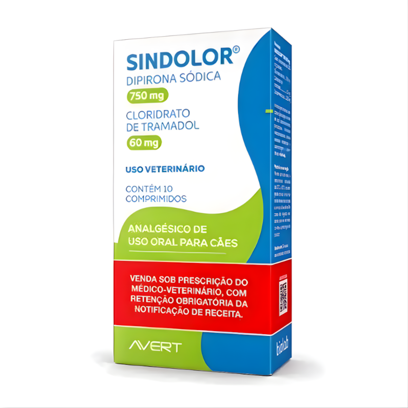 Sindolor 750 mg/60 mg para Cães | Analgésico Pós-Operatório | Pet Cães ...