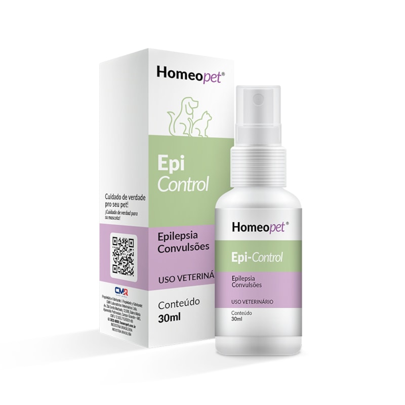 Sistema de Terapia Homeopet para Cães e Gatos Epilepsia e Convulsões Epi Control - Pet Cães e Cia